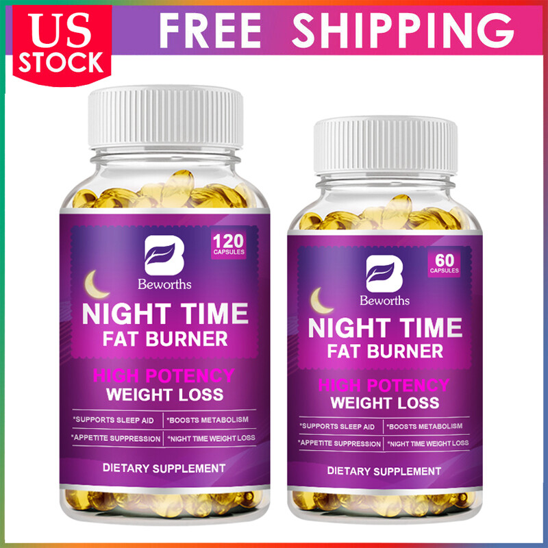 Night Time Fat Burner Supplement Weight Loss Appetite Suppressant Detox ...
