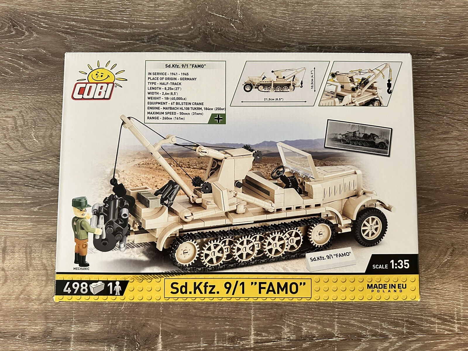 NEW COBI 2281 WWII WW2 Sd Kfz 9/1 Half Track German Tank Sealed (like ...