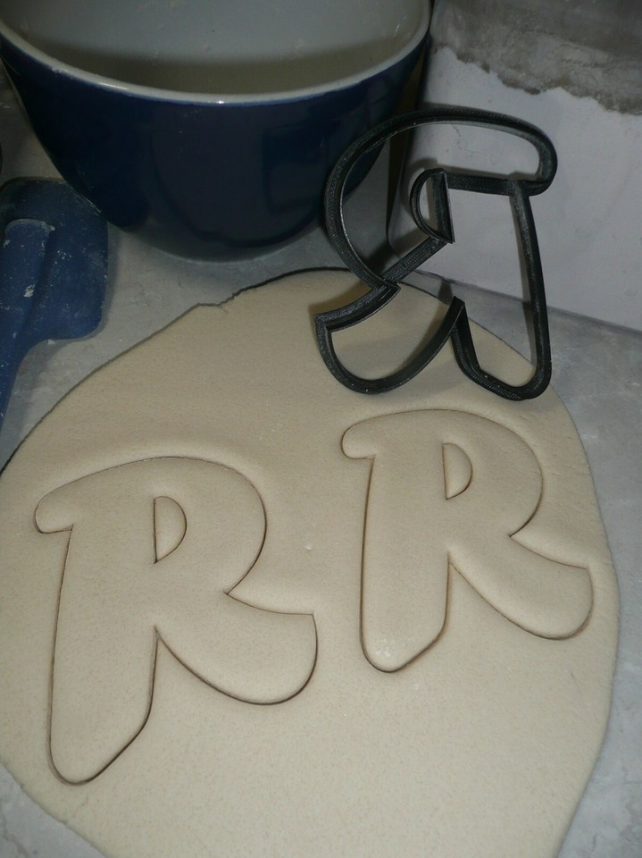 LETTER R UPPERCASE FANCY STYLIZED FONT ALPHABET SPECIAL COOKIE CUTTER ...