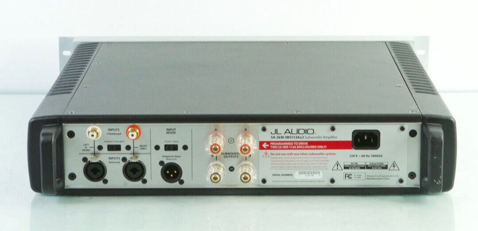 JL Audio SA-2KW-IWS113AX2 In-Wall Subwoofer Amplifier/ Amp n702 | eBay