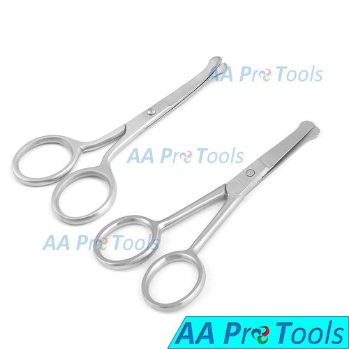 PROBE SAFETY MUSTACHE EAR NOSE PET GROOMING DOG SCISSORS STRAIGHT ...