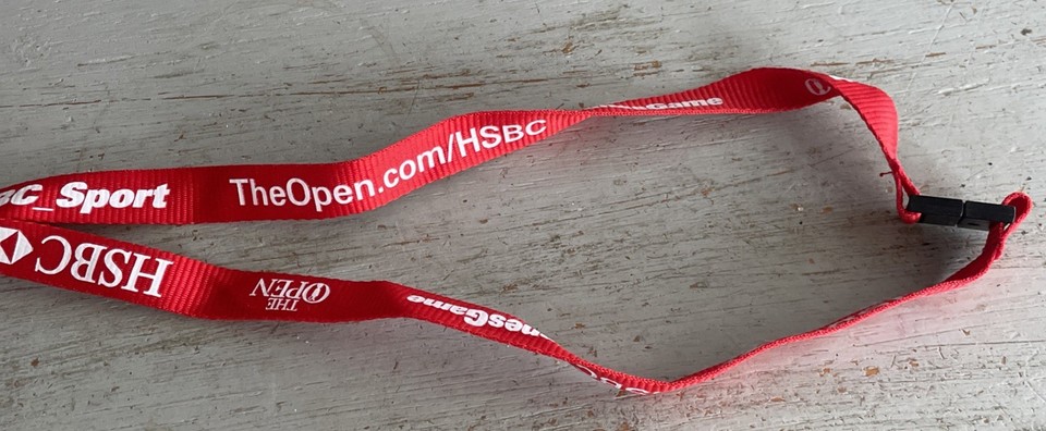 2016 OPEN GOLF CHAMPIONSHIP @ ROYAL TROON GOLF ZONE PASS & LANYARD ...