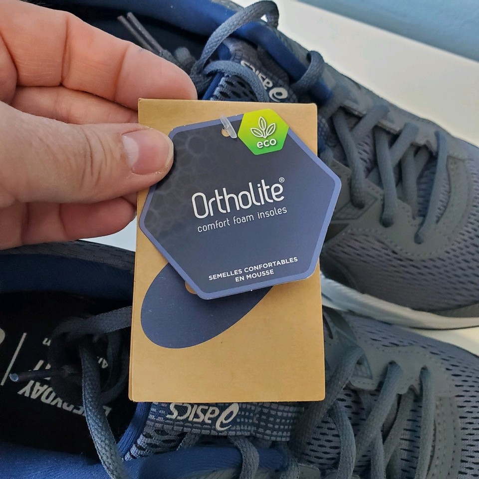 ASICS Gel Mens Size 10.5 Contend 6 Amplifoam Running Shoes Gray Blue ...