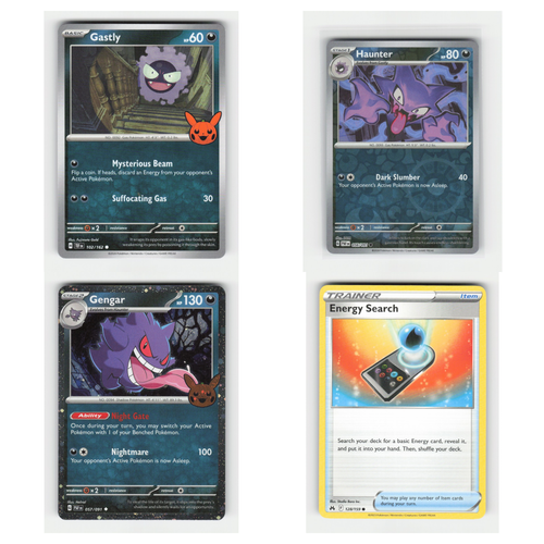 4x Gastly 102 Scarlet Violet Series Temporal Forces 2024 Pokemon Cards ...