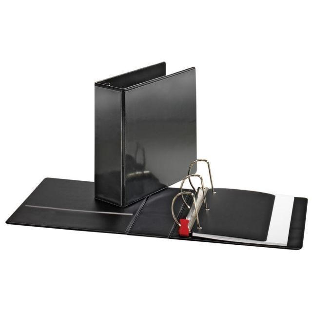 Sparco spr-26964 locking d ring binder - letter 8.5" x 11" 4" capacity ...