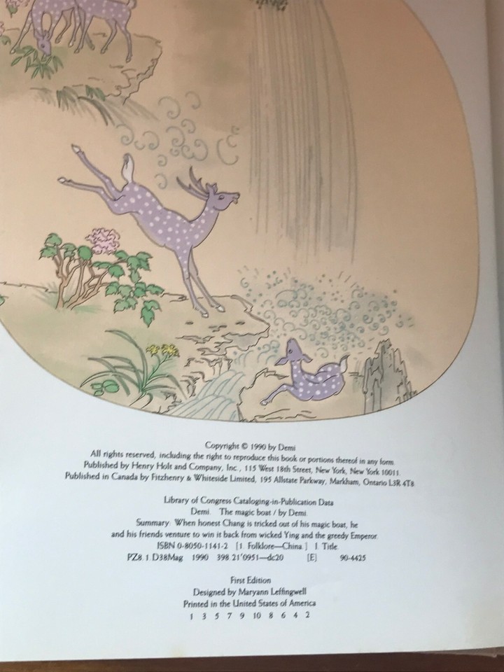 THE MAGIC BOAT by Demi Henry Holt & Co. 1990 1st Edition Printing ...