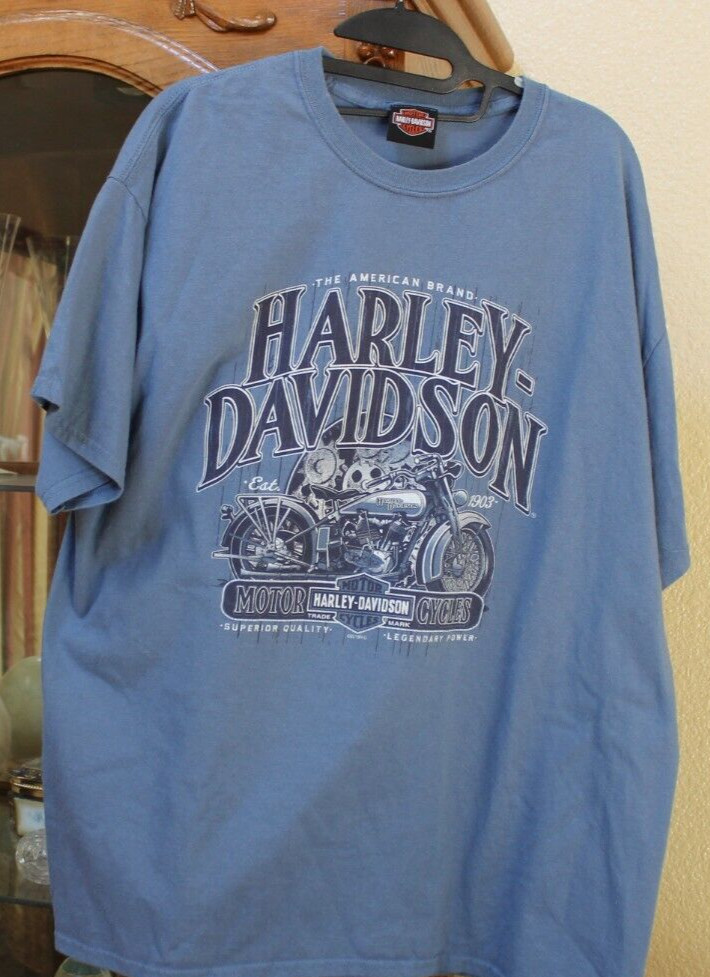 Harley-Davidson Santa Maria, California Blue T-Shirt … - Gem