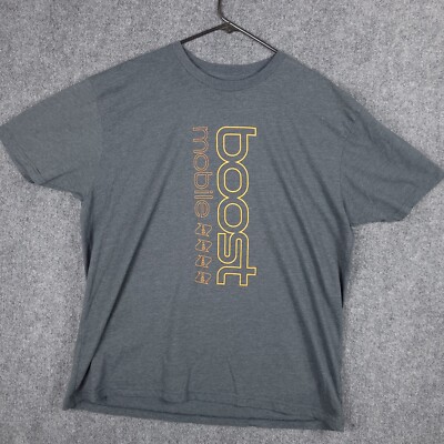 Boost Mobile Employee Uniform Shirt Size Large Heather Gray | eBay