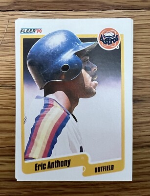 Eric Anthony Rookie Card #222 Fleer 1990 Houston Astros | eBay