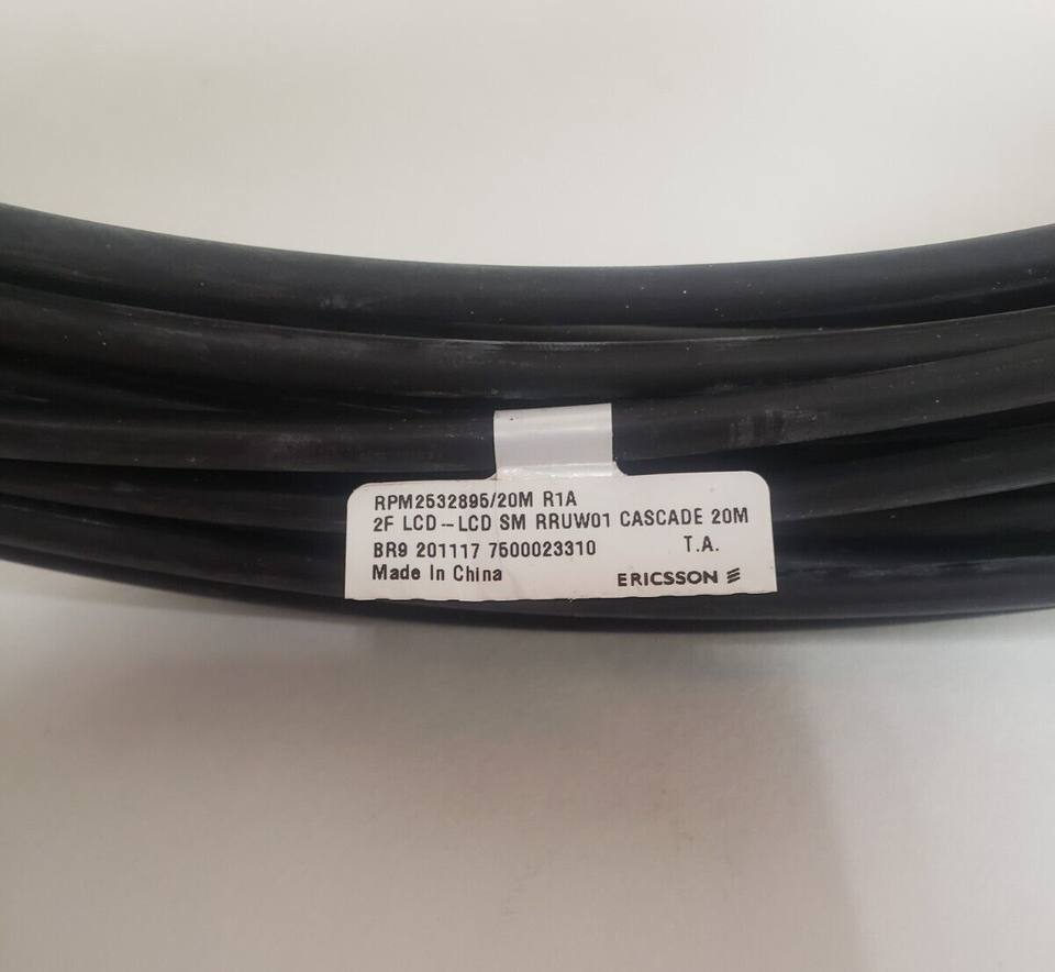 Ericsson Fiber Optic Cable RPM2532895/20M 2F LCD-LCD SM RRUW01 Cascade ...