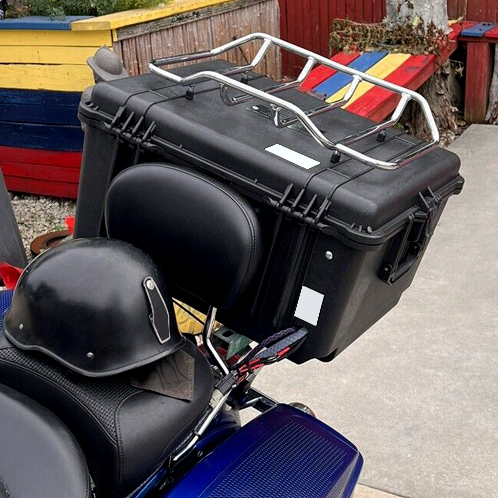 Chrome Tour Luggage Top Rack For Harley luggage trunk Road King Street ...