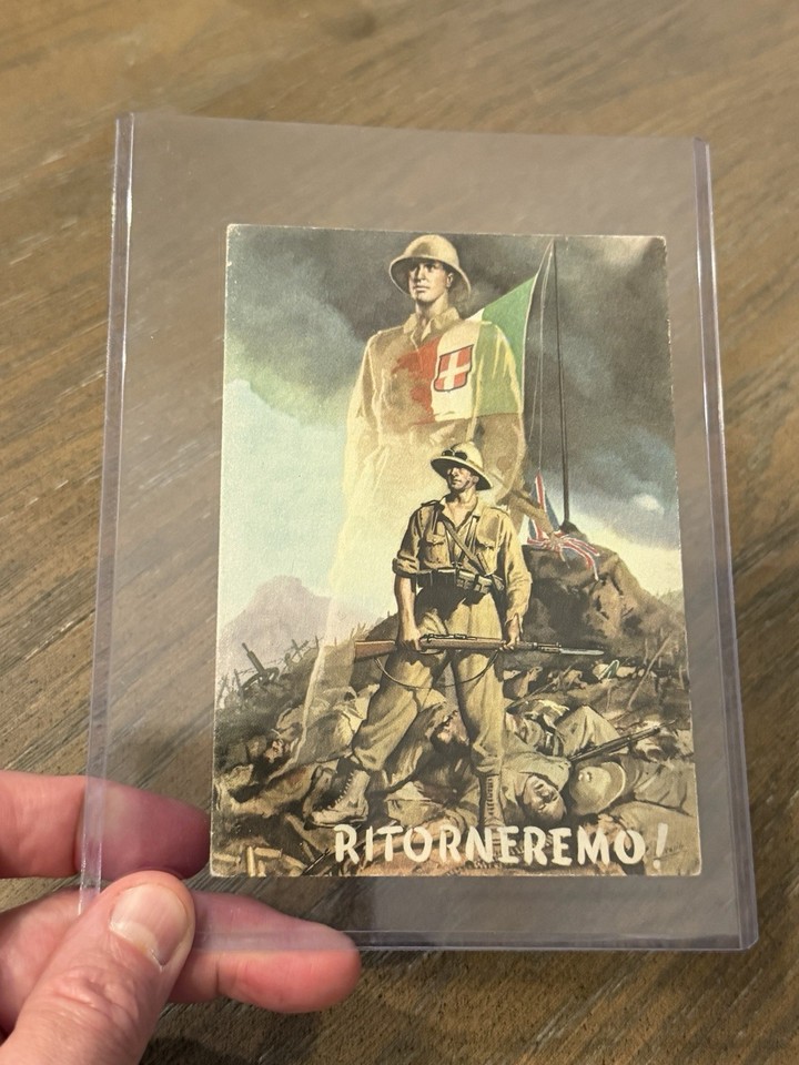 Italian Fascist Propaganda Postcard – “Ritorneremo!” (We Will Return) c ...