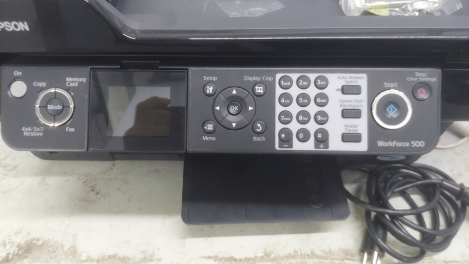 Epson WorkForce 500 All-In-One Inkjet Printer Scan Copy Fax + CD ...