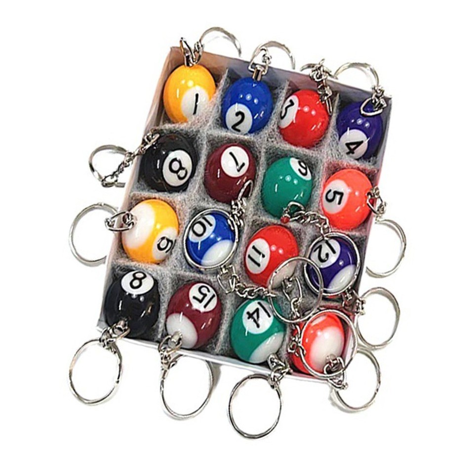 KeyChain Part Rings Snooker Snooker Cue Accessories Ball Key Beautiful ...