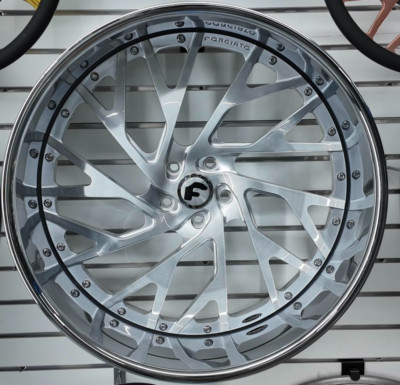 24" Inch Brushed Forgiato Concentrati WIDEBODY Charger Challenger ...