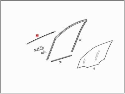 Genuine Sealing Rail Mercedes W245 Hatchback 1697200124 | eBay