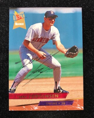 TERRY JORGENSEN 1993 FLEER ULTRA ROOKIE RC AUTOGRAPHED SIGNED AUTO CARD ...