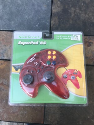 Red SuperPad 64 Colors Controller The Classic Controller for Nintendo ...