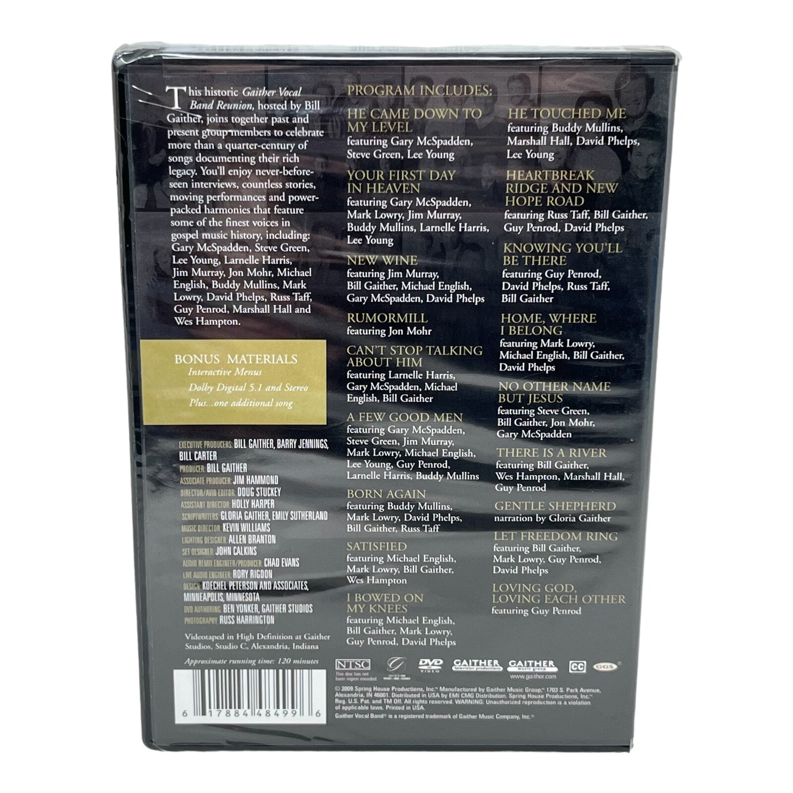 Gaither Vocal Band - Reunion Vol. 1 (DVD, 2009, 2-Disc Set, Amaray) for ...