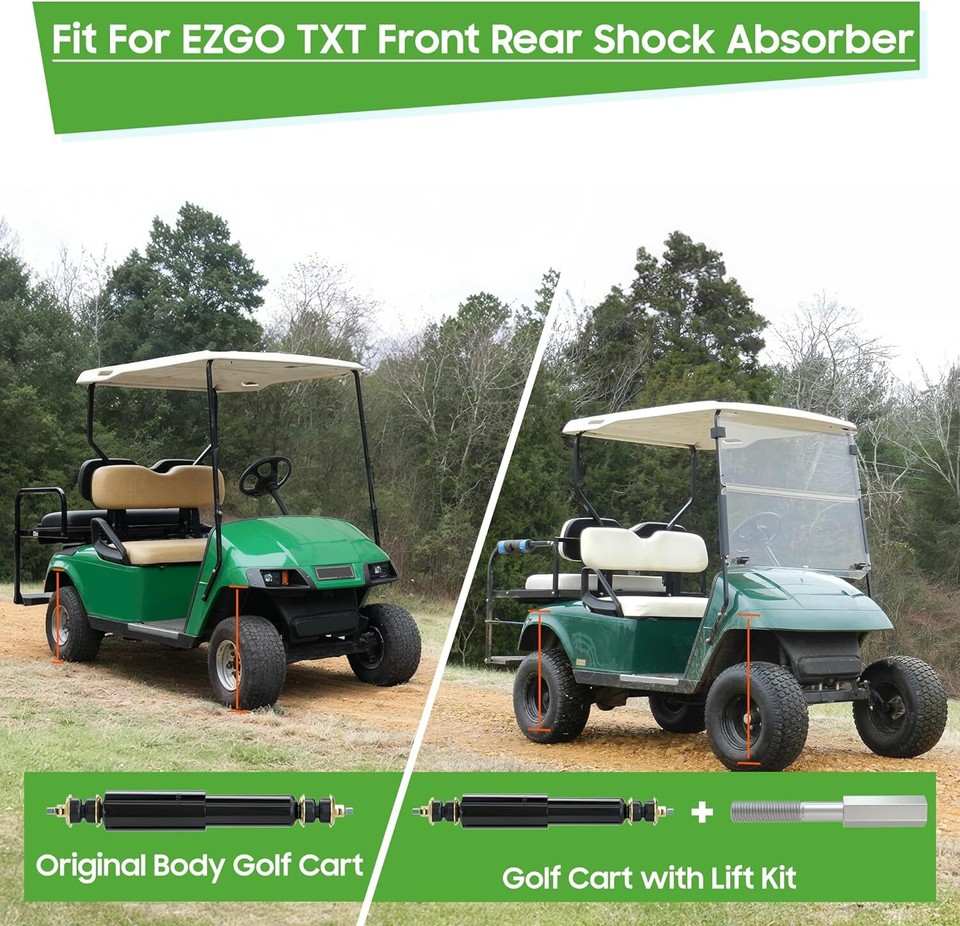10L0L Golf Cart Shock Absorber Extension Rod Extenders for EZGO TXT ...