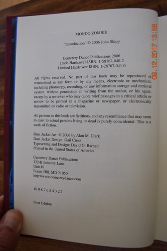 Mondo Zombie ed John Skipp S/L Slipcased Ketchum Kiernan Taylor Laymon ...