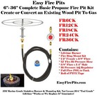 FR24CK: BASIC PROPANE DIY GAS FIRE PIT KIT & 24" LIFETIME WARRANTED 316 ...