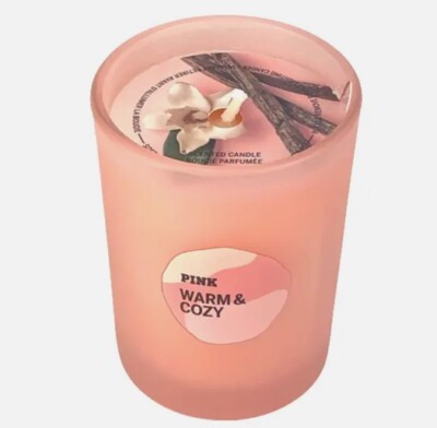 VICTORIAS SECRET PINK WARM & COZY SCENTED CANDLE 6.3 oz NEW! | eBay