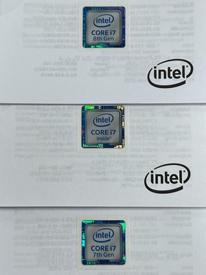 intel CORE i7, i7 7th gen and i7 8th gen stickers | eBay