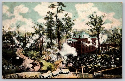 Vintage Postcard Battle Of Atlanta Civil War July 1864 Georgia *A1518 ...