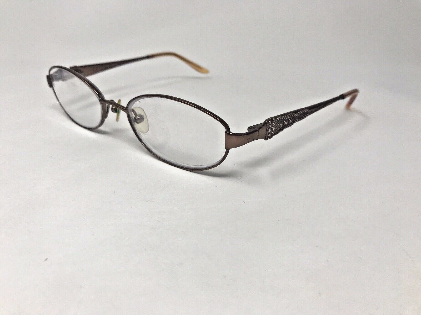BULOVA “SPOKANE” Eyeglasses Frame Petite 50-17-135 Caramel Brown CC59 ...