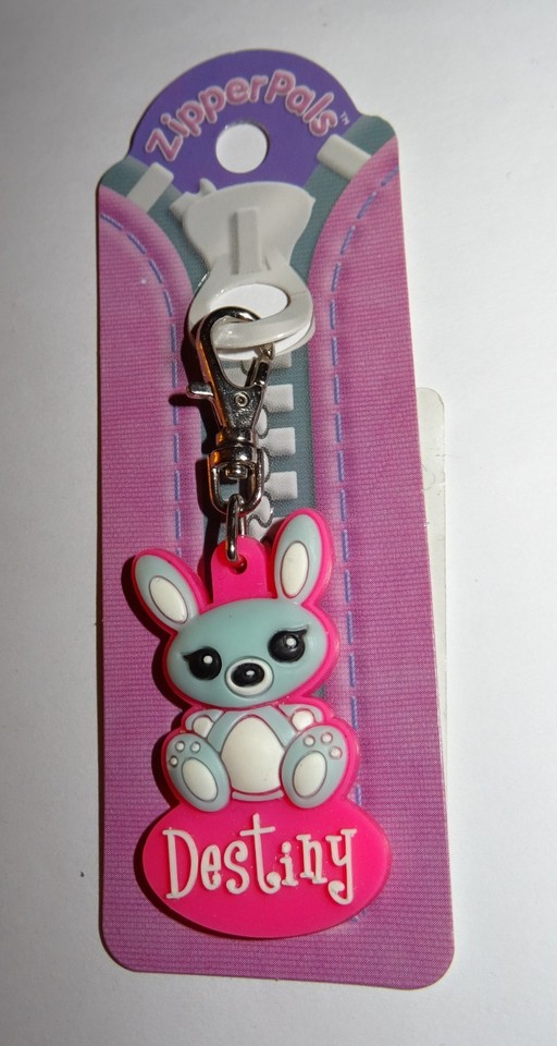 Zipper Pulls Kids Name Tag Zipper Pals ID Charm Backpack Bag Choose ...