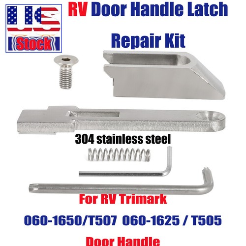 304 Stainless Steel Door Handle Latch Repair Set For T507 RV Trimark ...