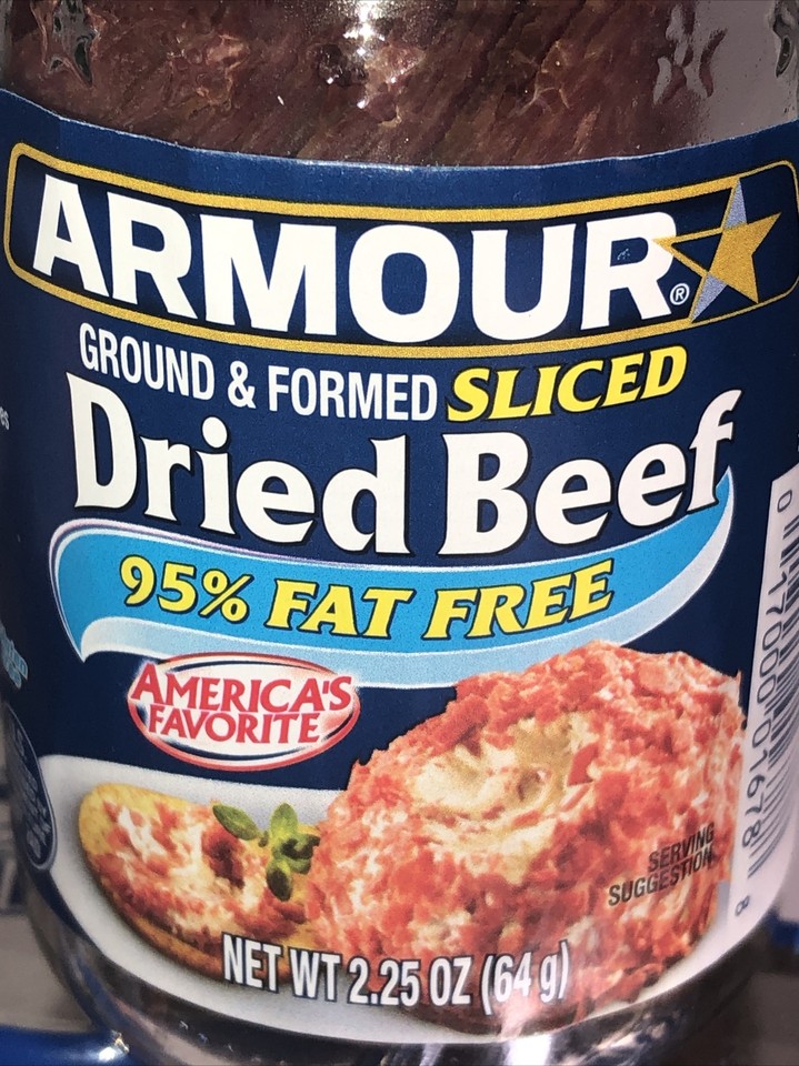6 JARS ) Armour Star Chipped Sliced Beef Dried 2.25oz ea. Glass Jar ...