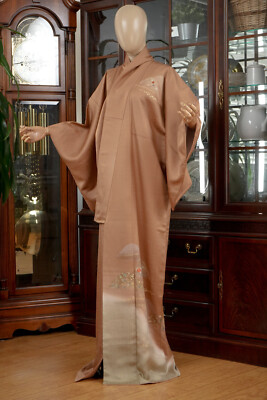 DEAR VANILLA JAPANESE SILK HOMONGI KIMONO WOMEN'S AUTHENTIC JAPAN ...