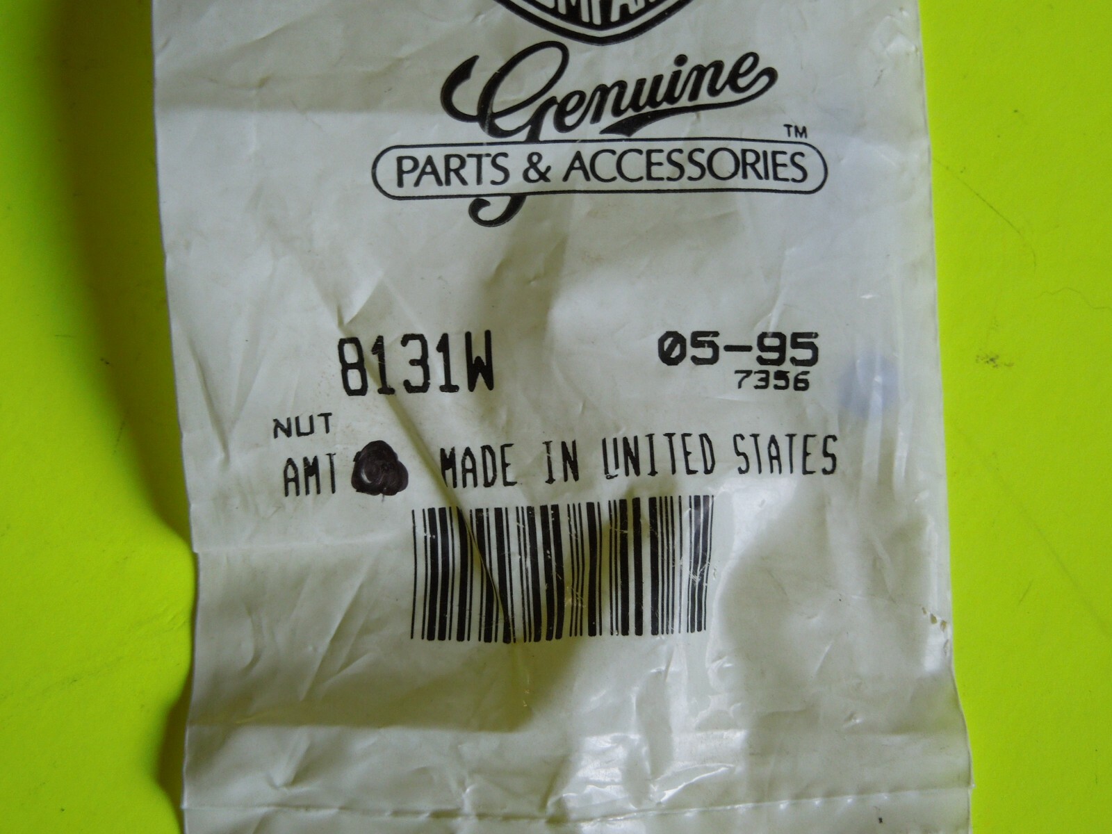 1 NOS OEM Harley Davidson 4-40 x 1/8" x 1/4" Hex Nylock Nut P/N 8131W ...