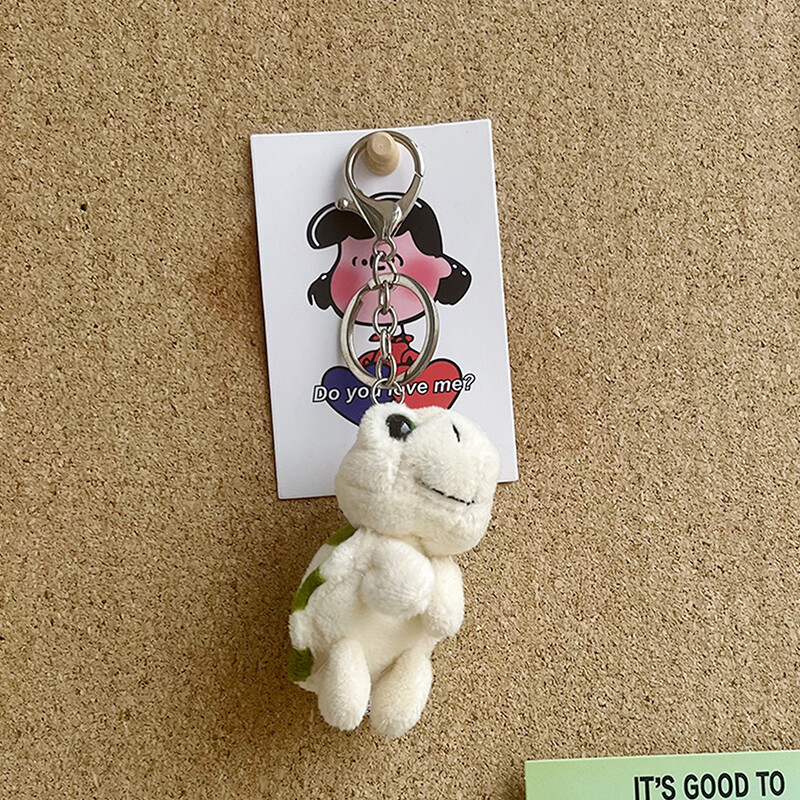 Cartoon Cute Mini Animal Plush Keychain Kawaii Soft Stuffed Doll Charms ...