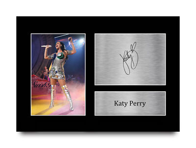Katy Perry Signed Pre Printed Autograph A4 Photo Gift For a Pop Fan ...