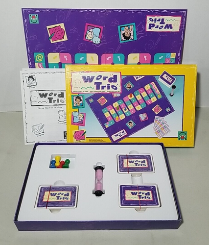 COMPLETE 1995 Discovery Toys WORD TRIO Game 3 Games In 1 -- ACT ...