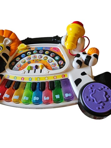 Vtech Zoo Jamz Piano With Microphone. Great Musical Zebra toy . Ages 18 ...