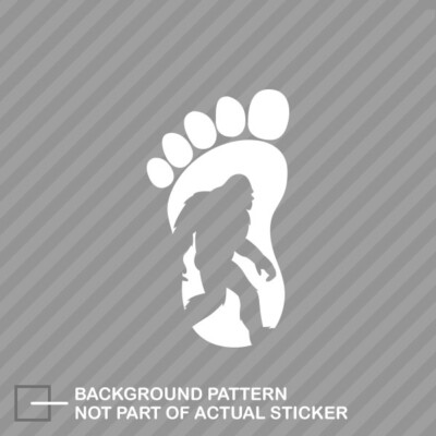 Bigfoot Foot Print Sticker Decal Vinyl v3 yeti big foot | eBay