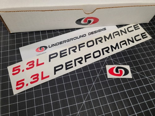 5.3L Performance Decals (2-Pack) Vortec V8 Engine Hood Stickers ...