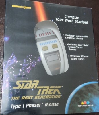 Star Trek The Next Generation Type 1 Phaser Mouse Federation | eBay