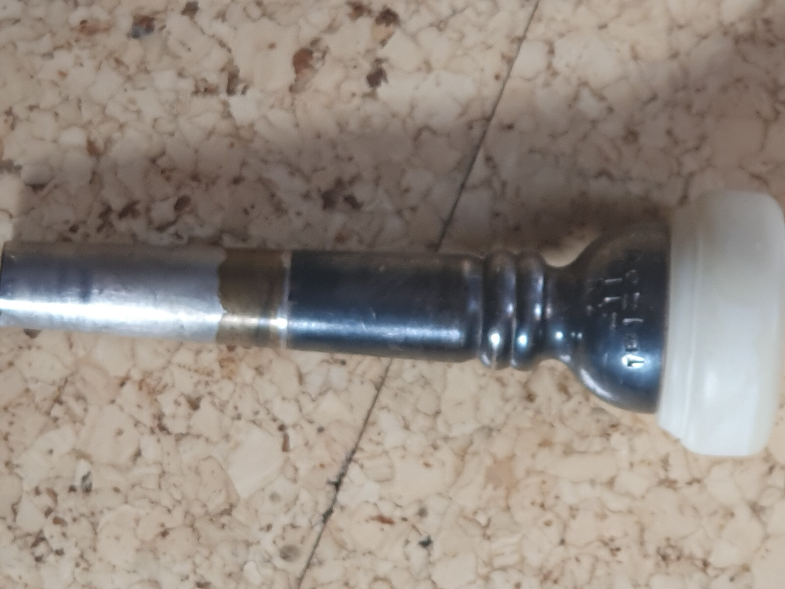 Beautiful old & rare trumpet, high pitch? "Heckel snake", octogonal ...