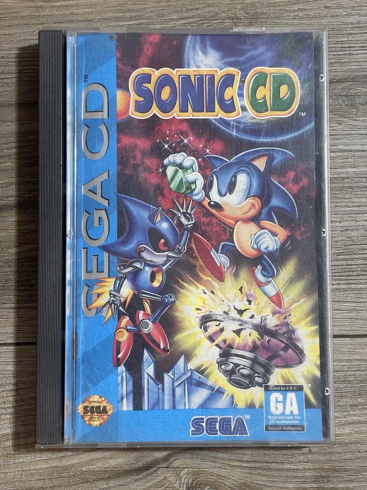 Sonic CD (SEGA CD, 1993) CIB Complete In Box With Manual ; Works Tested ...