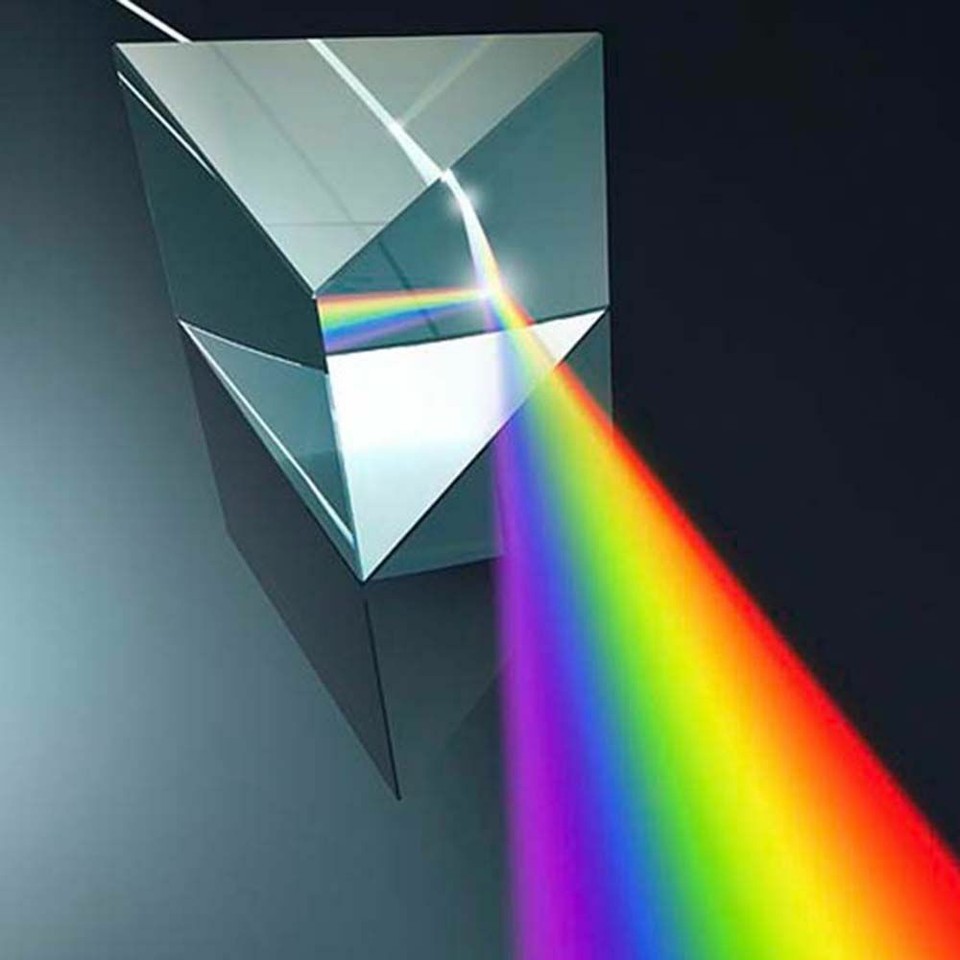 Kids Physics Science Toys Glass Reflecting Triangular Color Prism ...