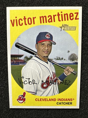 VICTOR MARTINEZ #43 2008 Topps Heritage QTY Cleveland Indians | eBay