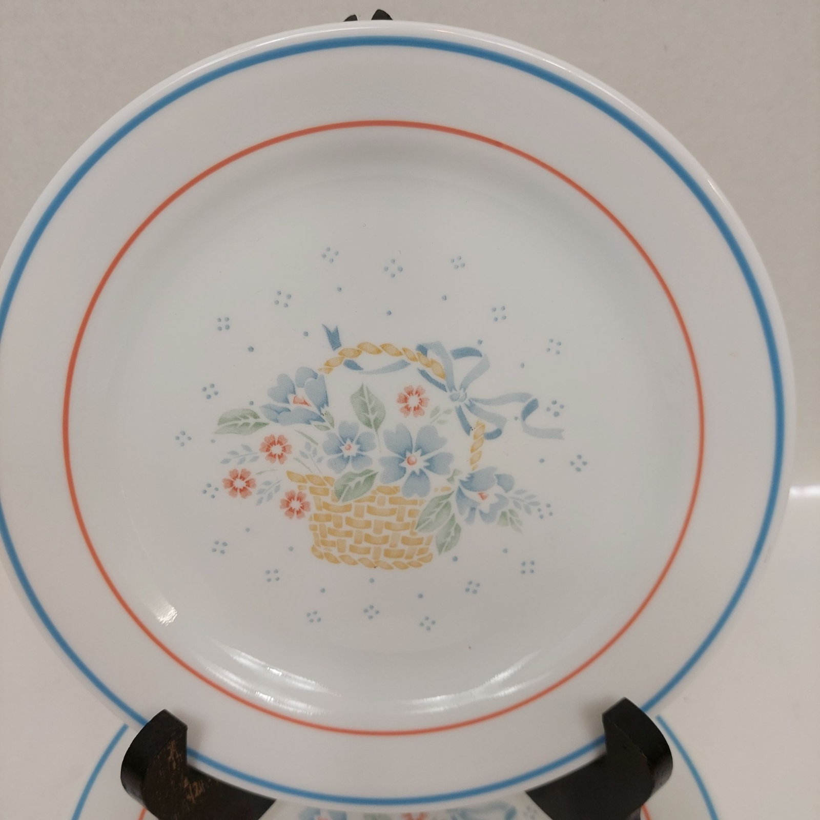 Set of Four (4) Corelle Country Cornflower Design Bread and Butter ...