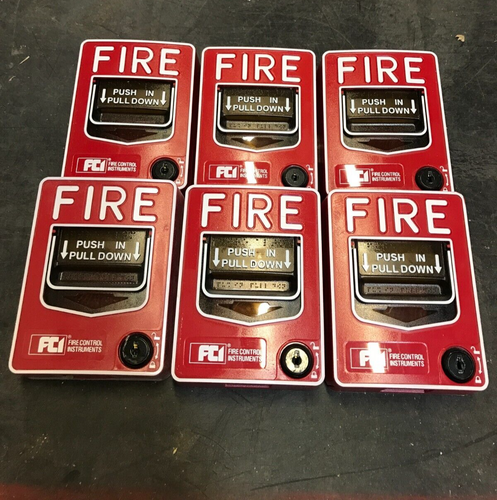 Gamewell-FCI MS-7AF Pull Station Fire Alarm (1) KEY INCLUDED with each ...