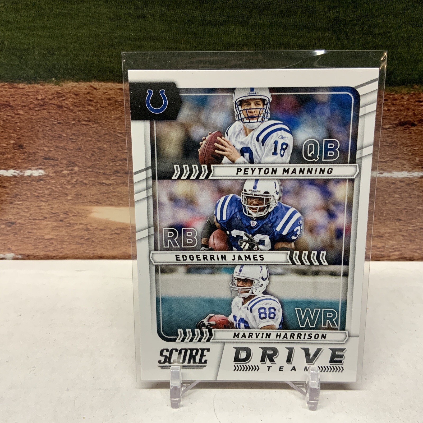 2017 SCORE "DRIVE TEAM" PEYTON MANNING / EDGERRIN JAMES / MARVIN ...