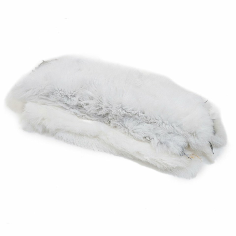 5 Pack Genuine White Rabbit Pelts – Ideal for Crafts & Trim ...